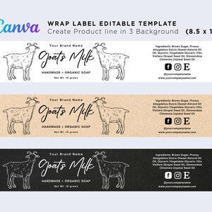 Goat Milk Soap Label, Organic Goat Milk Soap Labels, Custom Soap Labels ...