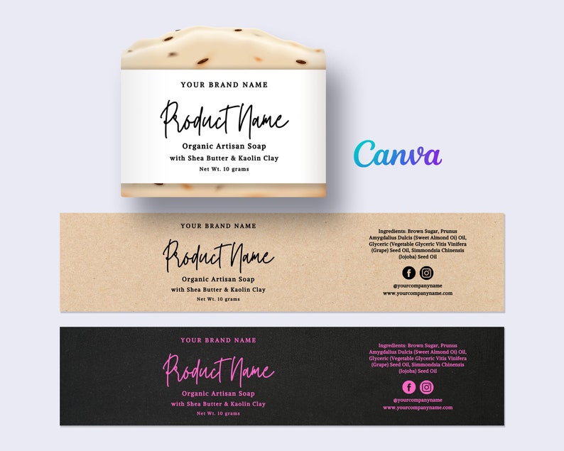 Printable Soap Label, Organic Artisan Soap Label, Custom Soap, Soap ...