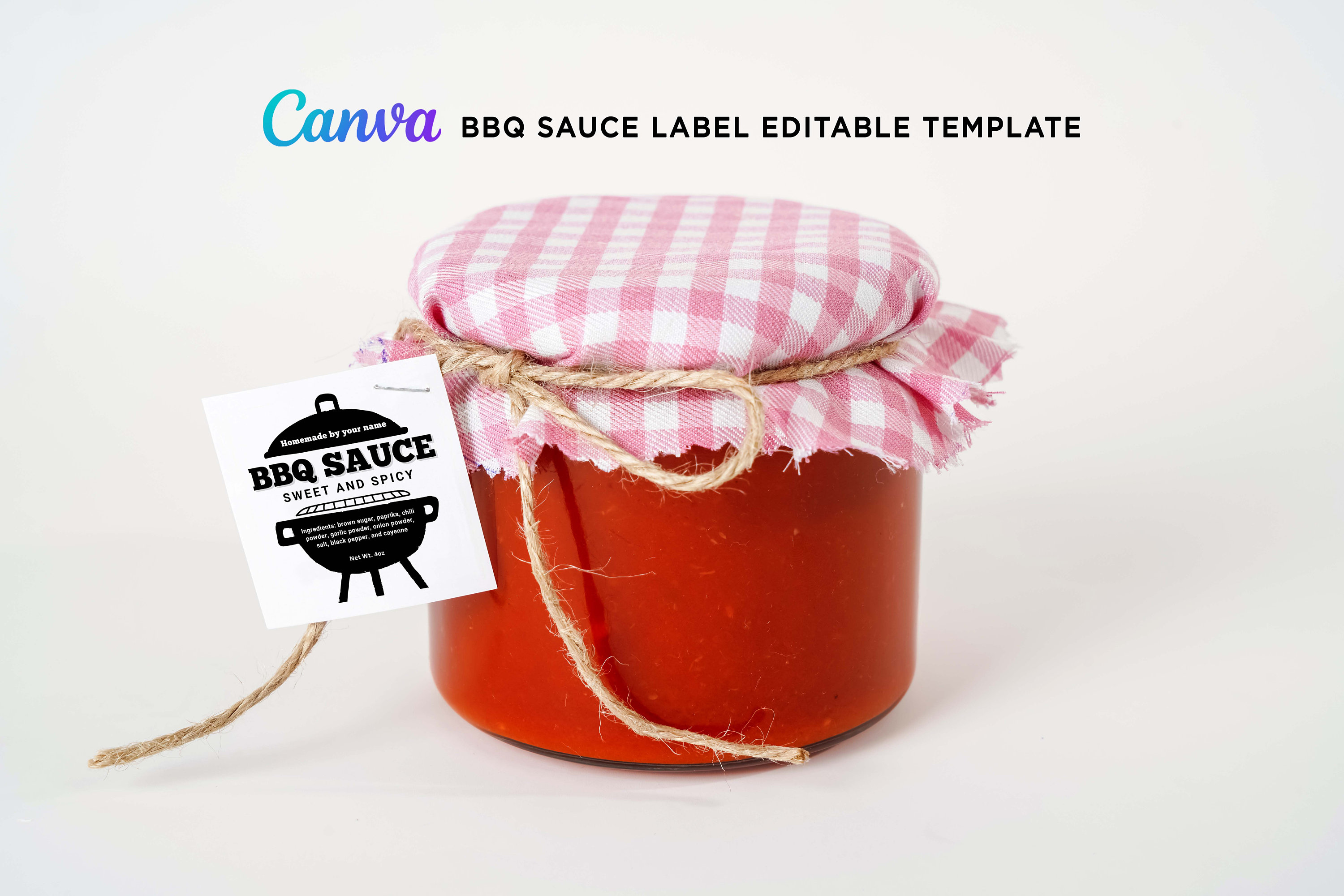 Bbq Sauce Label Template