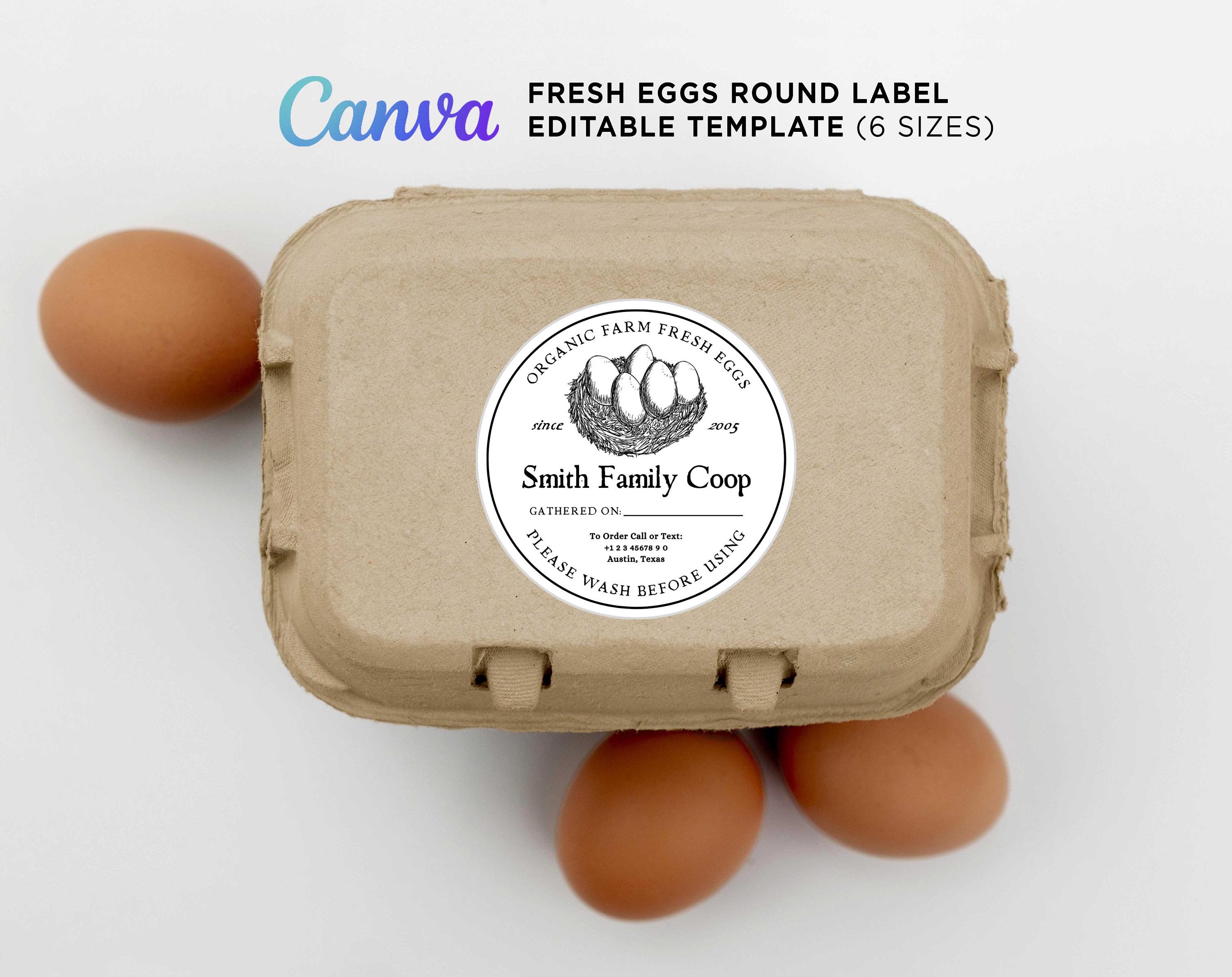 Egg Labels, Farm Fresh Egg Labels, Egg Cartoon Label, Chicken Egg Label ...