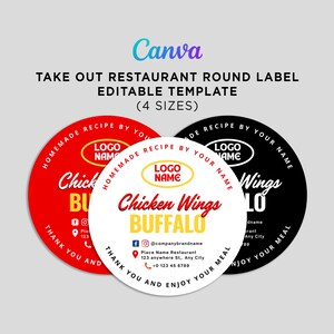 Take Out Label, Small Business Food Label, Food Packaging Label, Take ...