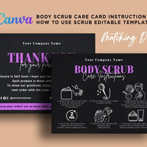 Printable Bath Body Scrub Label, Sugar Scrub Label, Bath Soak Salt ...