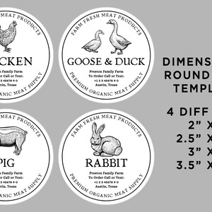 Meat Labels, Poultry Labels, Beef Labels, Chicken Label, Farmhouse Tags ...