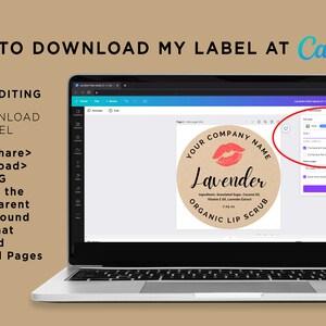 Lip Scrub Round Label, Lip Scrub Design, Cosmetic Lip Product, Lip ...