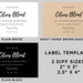 Printable Room Spray Label Template, Editable Bottle Spray Product ...
