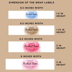 Printable Wrap Labels for Soap, Custom Soap Labels, Organic Soap Wrap ...