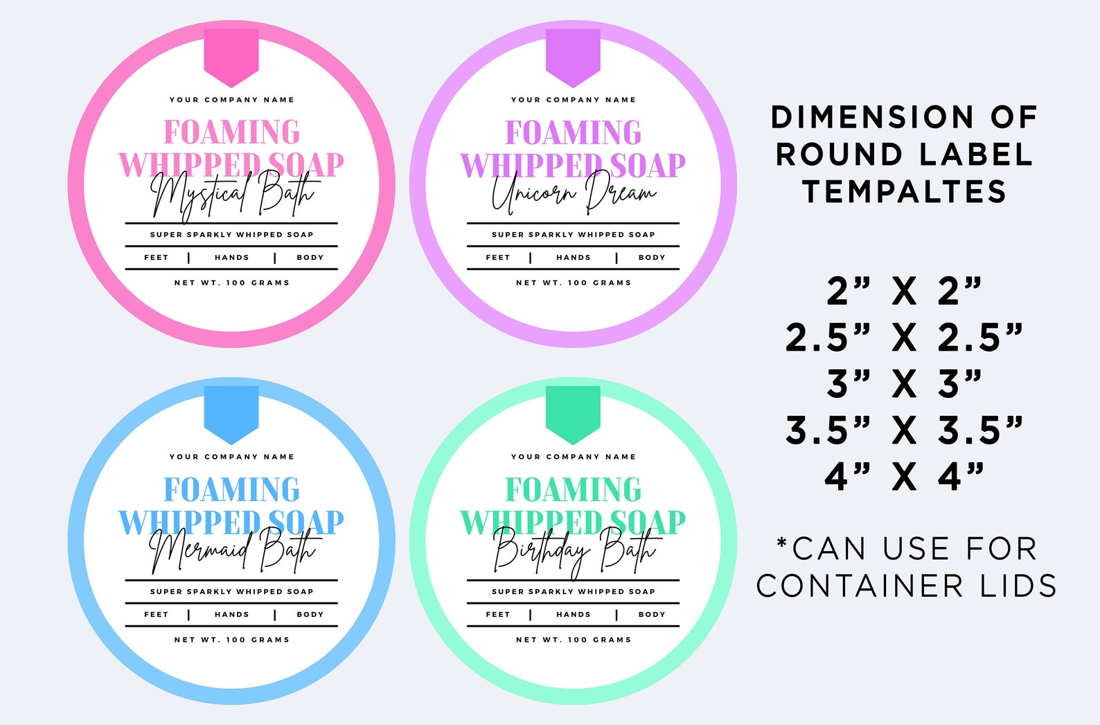 Printable Whipped Soap Label, Foaming Whipped Soap, Fluffy Soap Labels ...