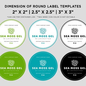 Sea Moss Label, Seamoss Labels, Sea Moss Gel Label, Sea Moss Labels ...