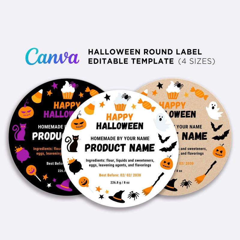 Halloween Labels - Etsy