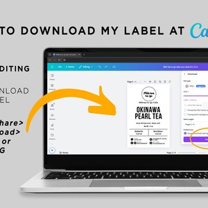 Milk Tea Bottle Labels, Boba Labels, Cold Press Labels, Drink Labels ...