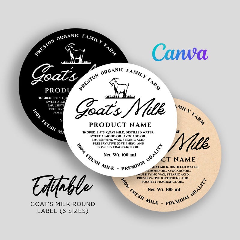 Round Goats Soap - Etsy UK