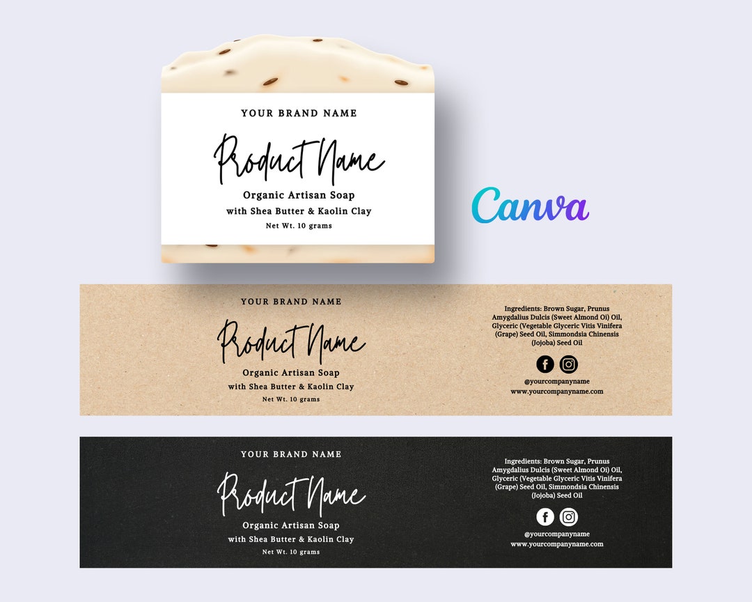 Printable Soap Label Organic Artisan Soap Label Custom Soap - Etsy