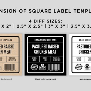 Meat Labels, Butcher Labels, Homemade Meat Labels, Sausage Label, Meat ...