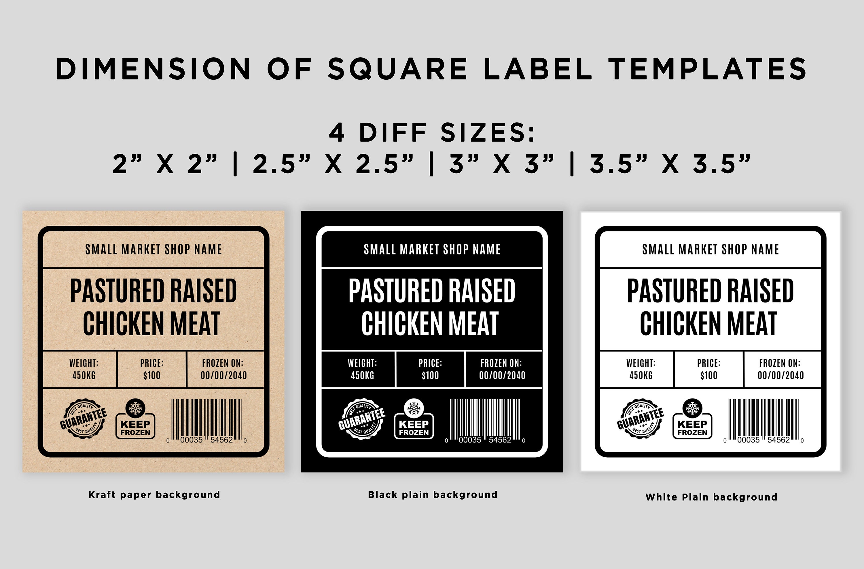 Meat Labels, Butcher Labels, Homemade Meat Labels, Sausage Label, Meat ...