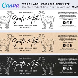 Goat Milk Soap Label, Organic Goat Milk Soap Labels, Custom Soap Labels ...