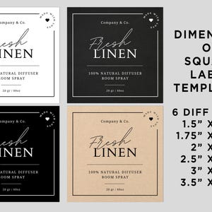 Car Diffuser Labels, Hanging Diffuser Labels, Linen Labels, Room Spray ...