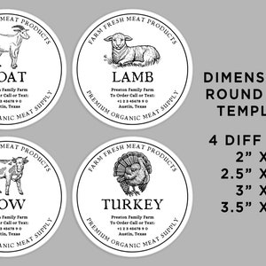 Meat Labels, Poultry Labels, Beef Labels, Chicken Label, Farmhouse Tags ...