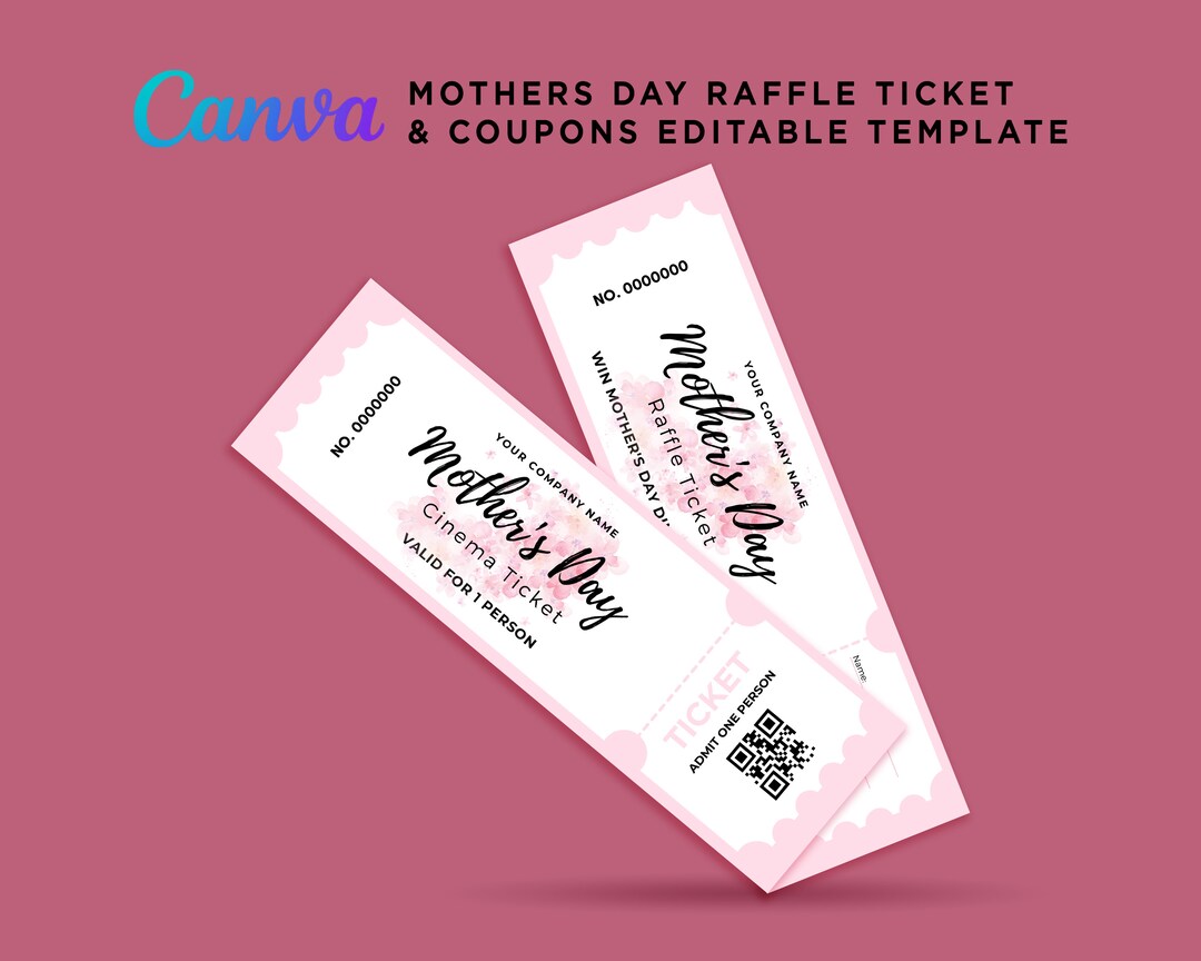 Mother's Day Raffle Tickets Mothers Day Movie Ticket - Etsy