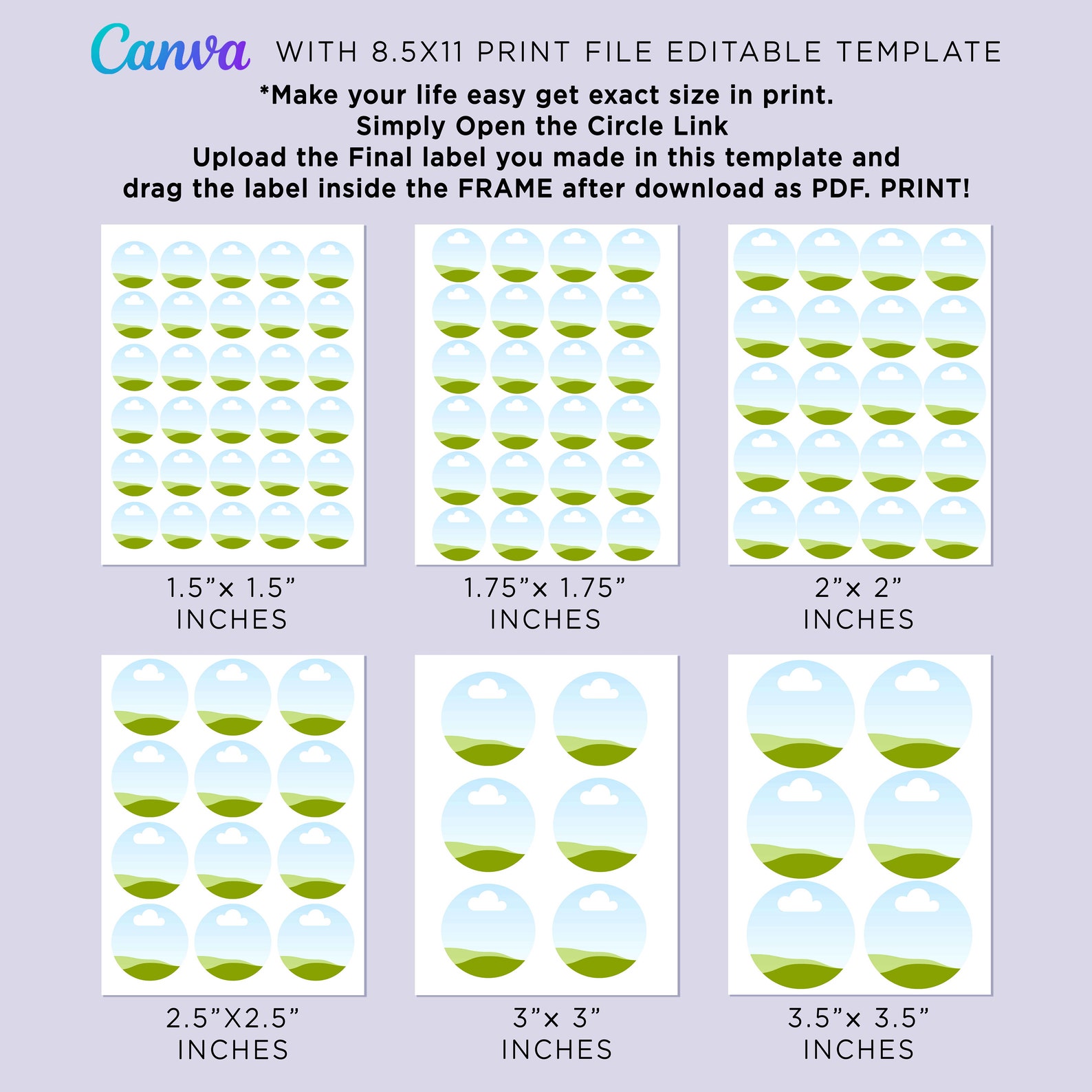 Round Sticker Labels, Round Packaging, Canning Jar Label, Rustic Label ...