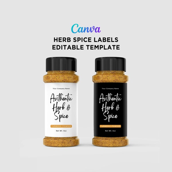 Herb and Seasoning Labels - Etsy