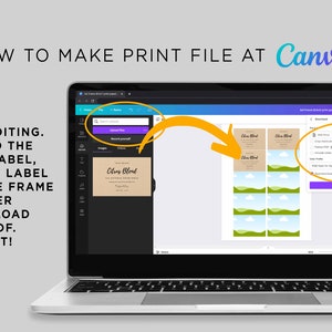 Printable Room Spray Label Template, Editable Bottle Spray Product ...
