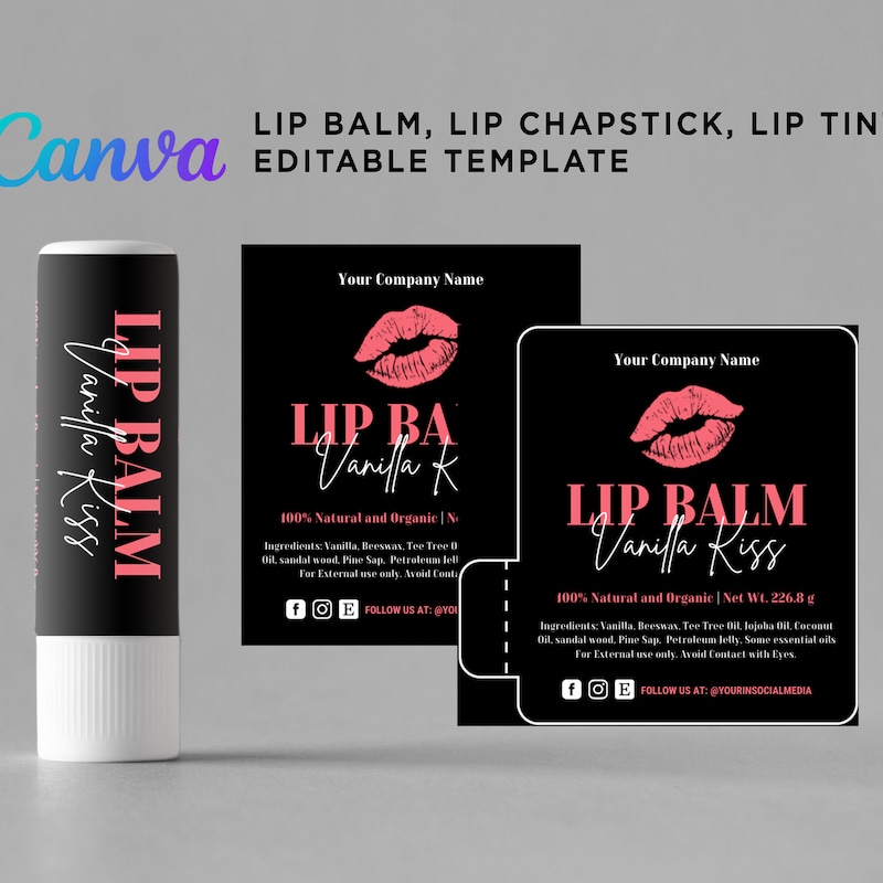 Chapstick Labels - Etsy