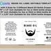 Editable Beard Oil Labels, Beard Oil Bottle Dropper Label, Beard Oil ...