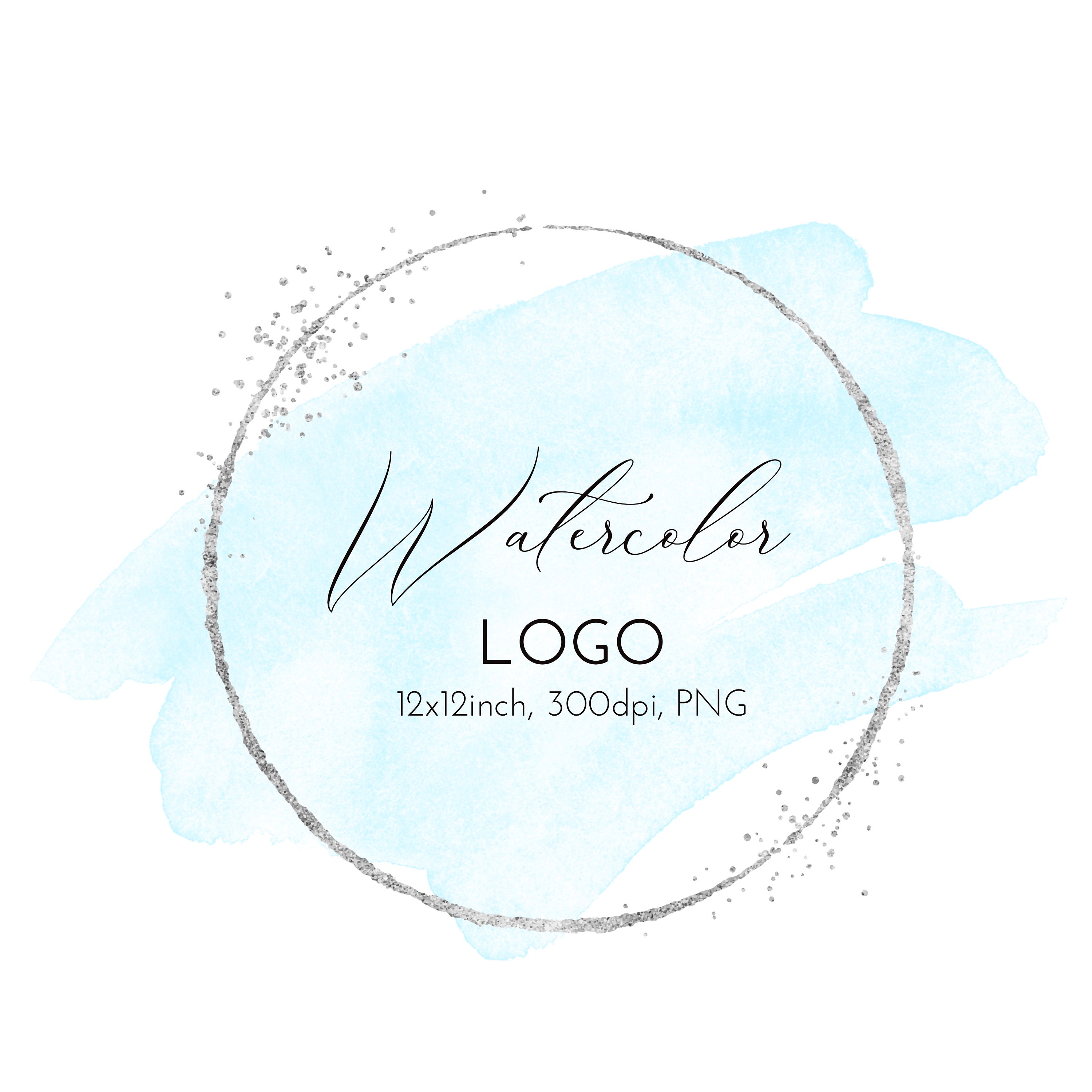 Logo Background PNG - Blue Stroke Watercolor Clipart - Watercolor ...