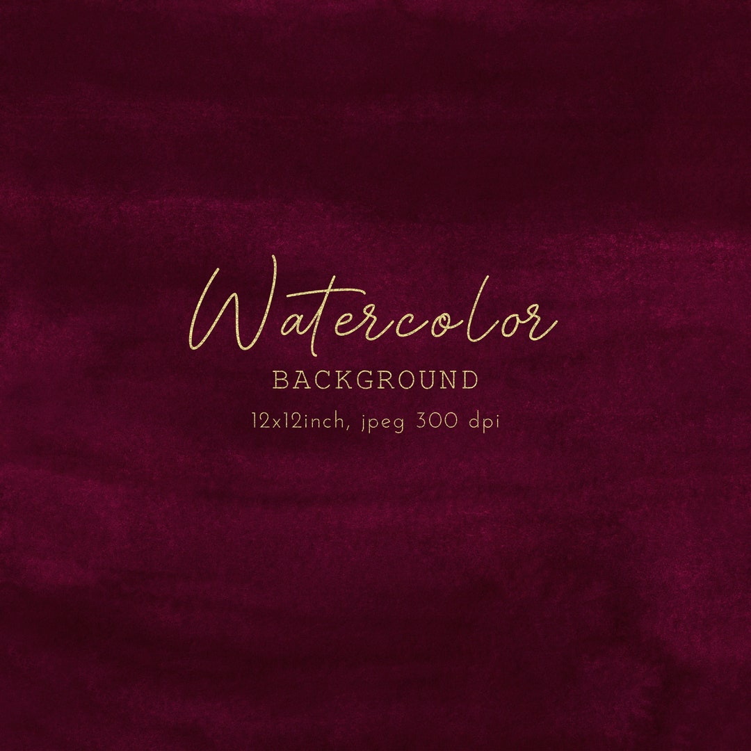 Burgundy Watercolor Background Digital Paper Digital Watercolor ...