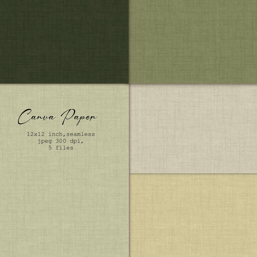 Sage Green Paper Textures: Handmade Digital Backgrounds (JPEG Digital ...