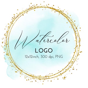 Logo Background PNG - Turquoise Brush Stroke Watercolor Clipart ...