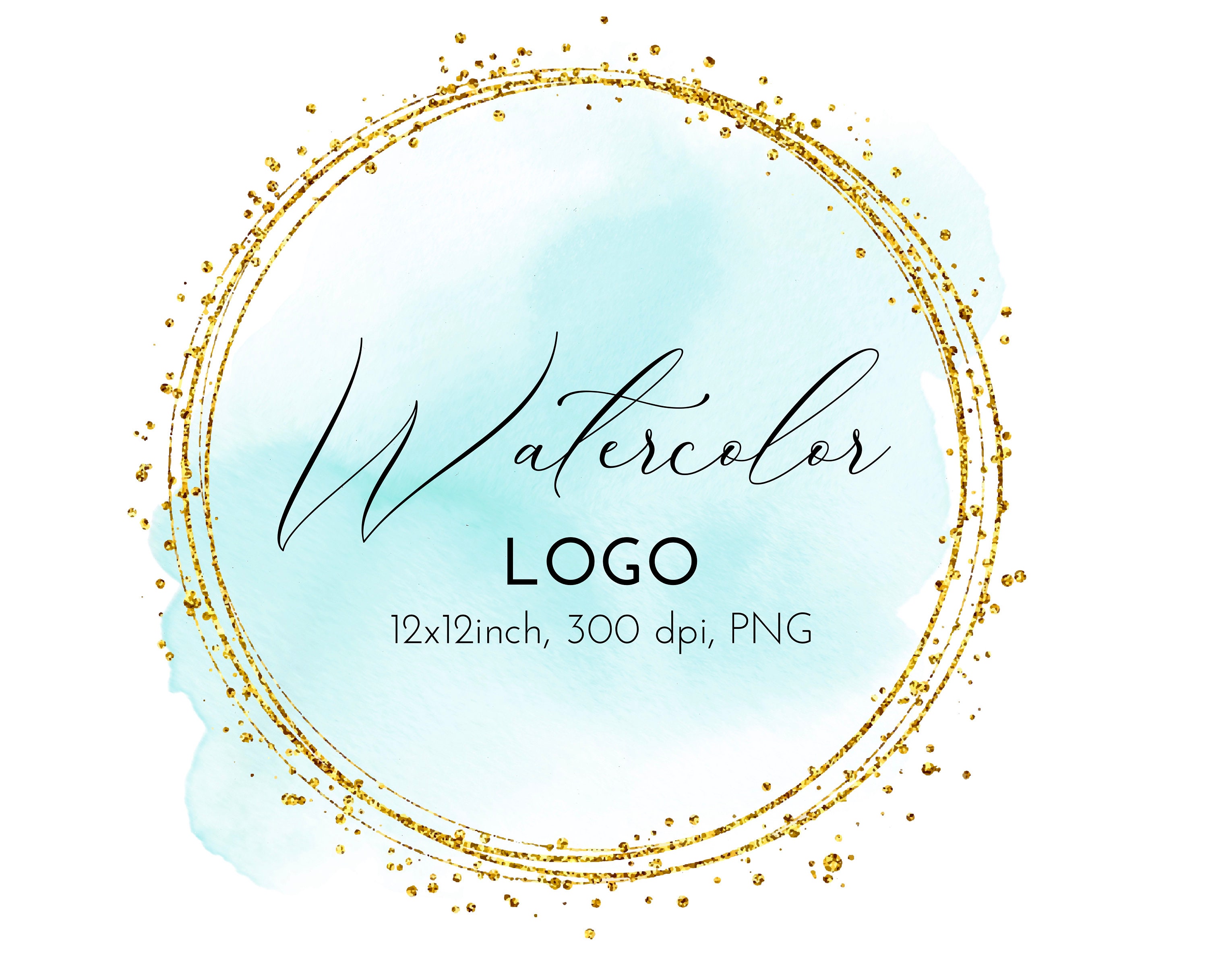 Logo Background PNG - Turquoise Brush Stroke Watercolor Clipart ...