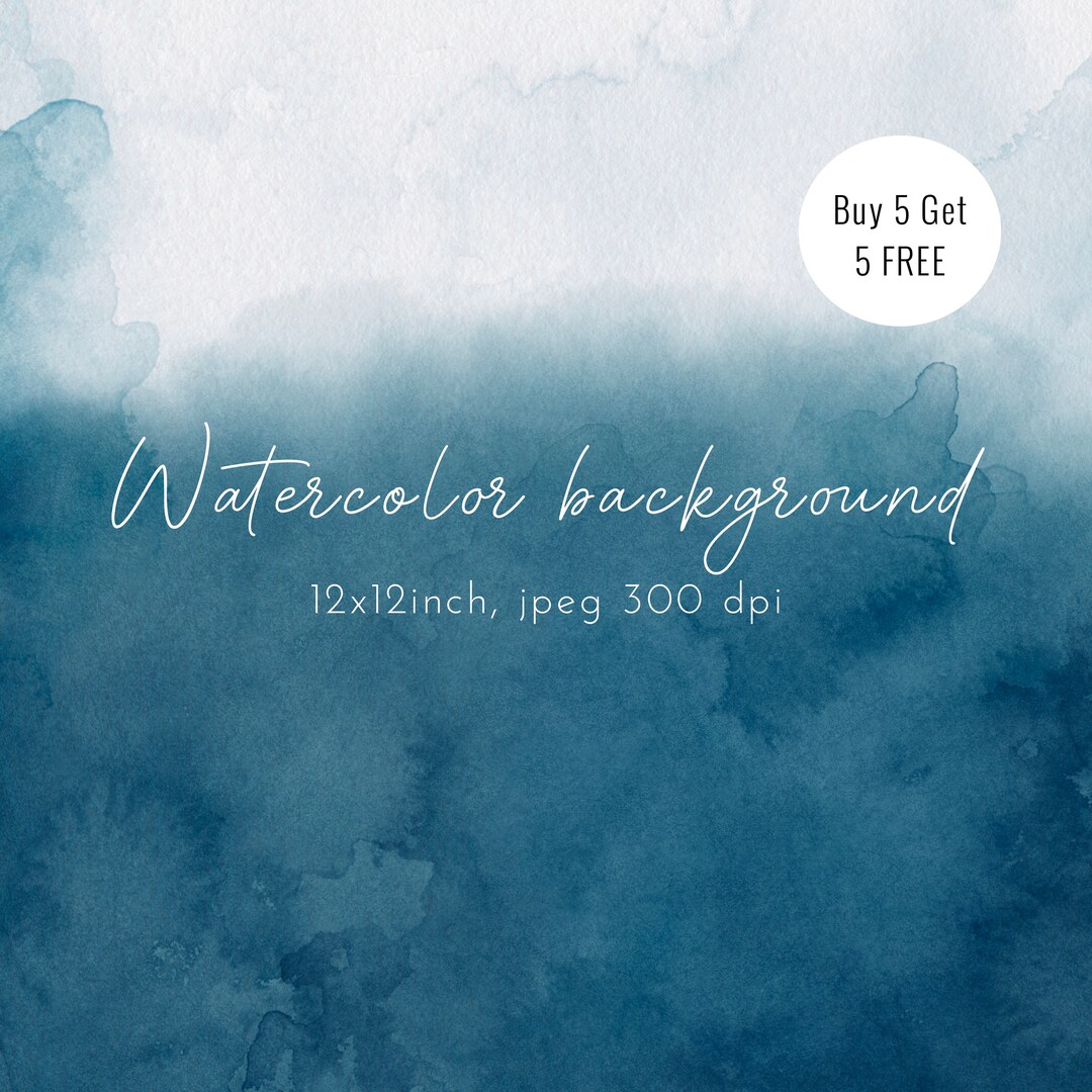 Navy Blue Watercolor Background Clipart Abstract Background Watercolor ...