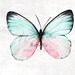 Blue Watercolor Butterfly Clipart, Pink Watercolor Butterfly Png ...