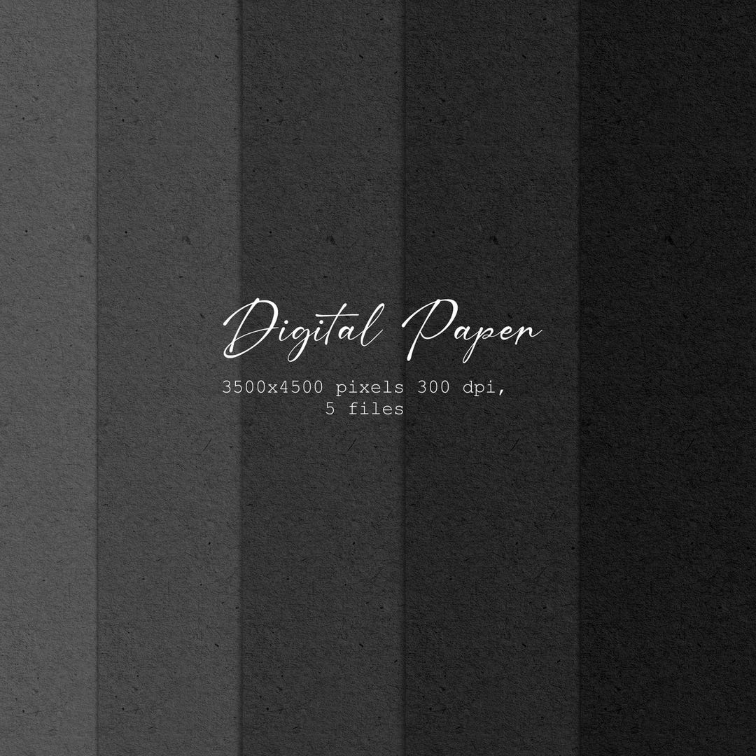 Grey, Digital Paper Pack, Black Textures, Gradient Paper, Seamless ...