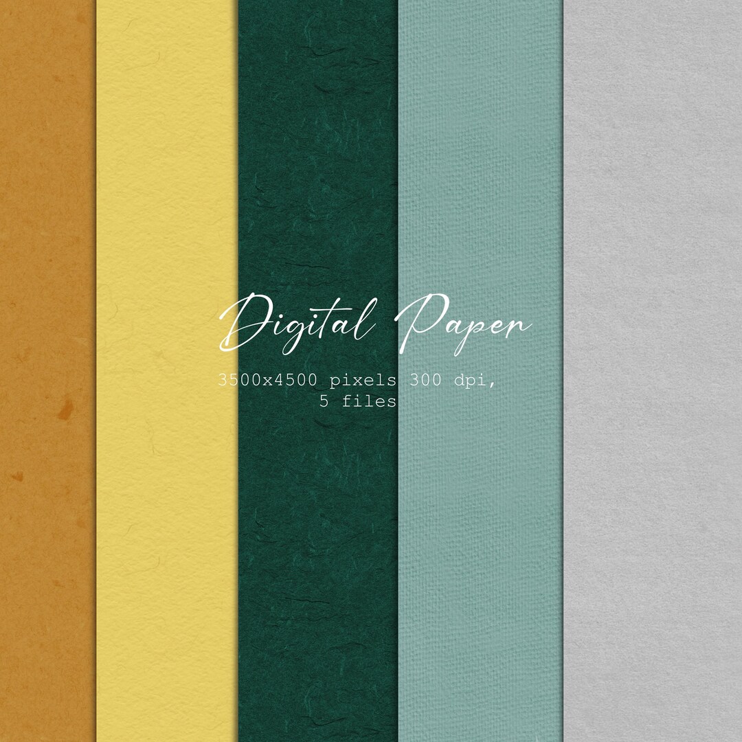Green Paper Textures - Textures Yellow Background - Digital Watercolor ...