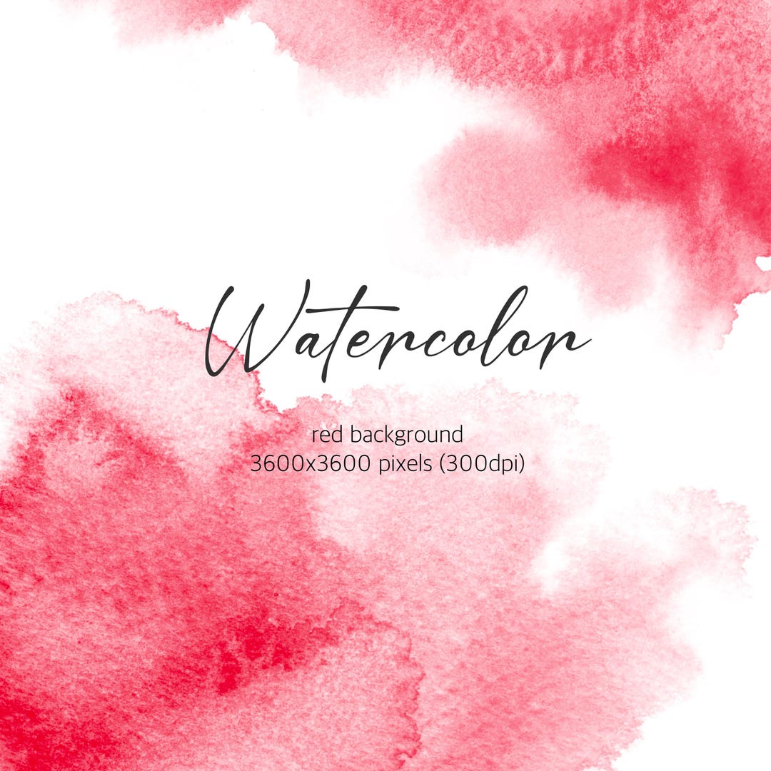 Red Watercolor Texture Digital Paper: Blush Scrapbook Background (JPEG ...