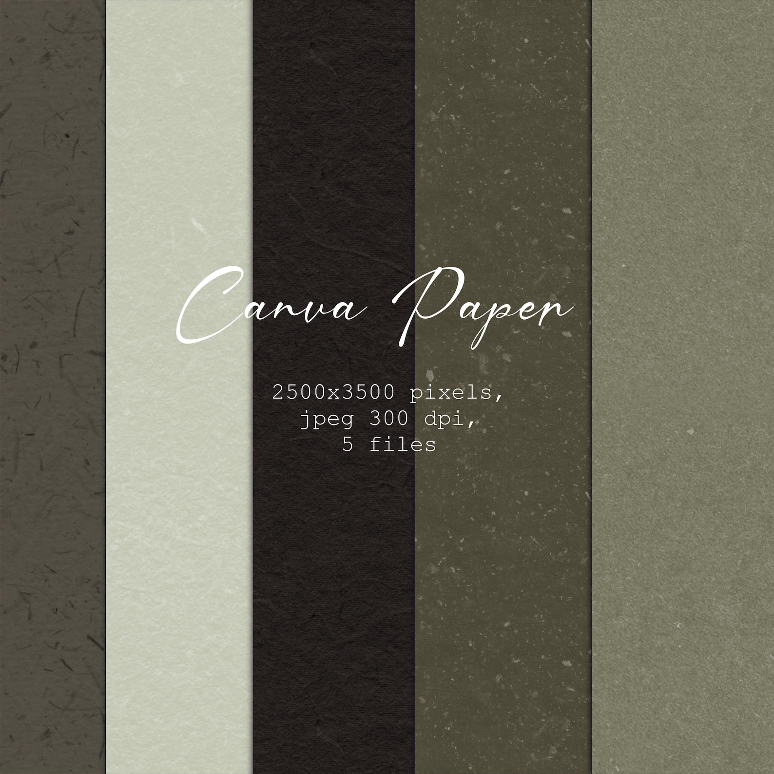 Canva Kraft Paper Textures, Handmade Neutral Scrapbook Backgrounds, 5 ...
