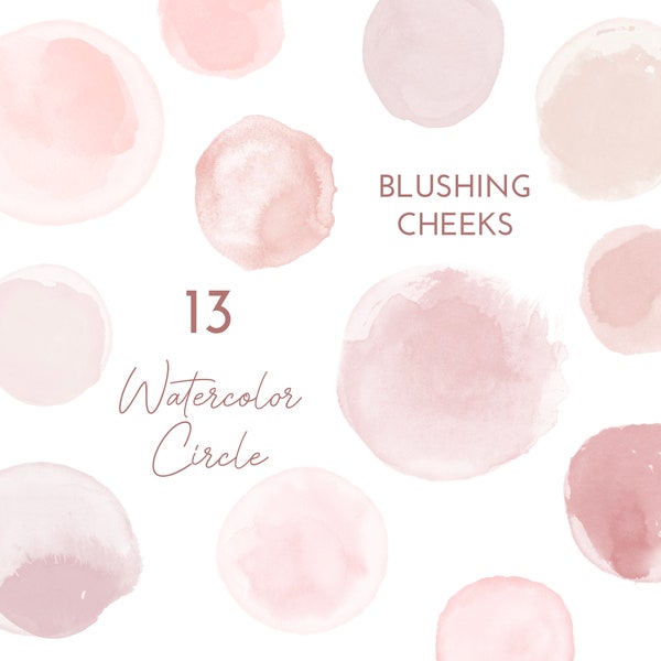 Watercolor Circles - Etsy