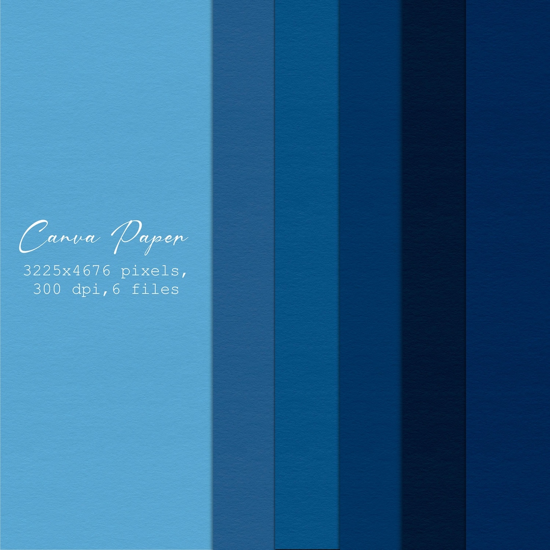 Blue Gradient Digital Paper Pack: Soft Art Textures (digital Download ...