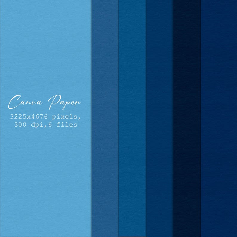Blue Gradient Digital Paper Pack: Soft Art Textures (digital Download ...