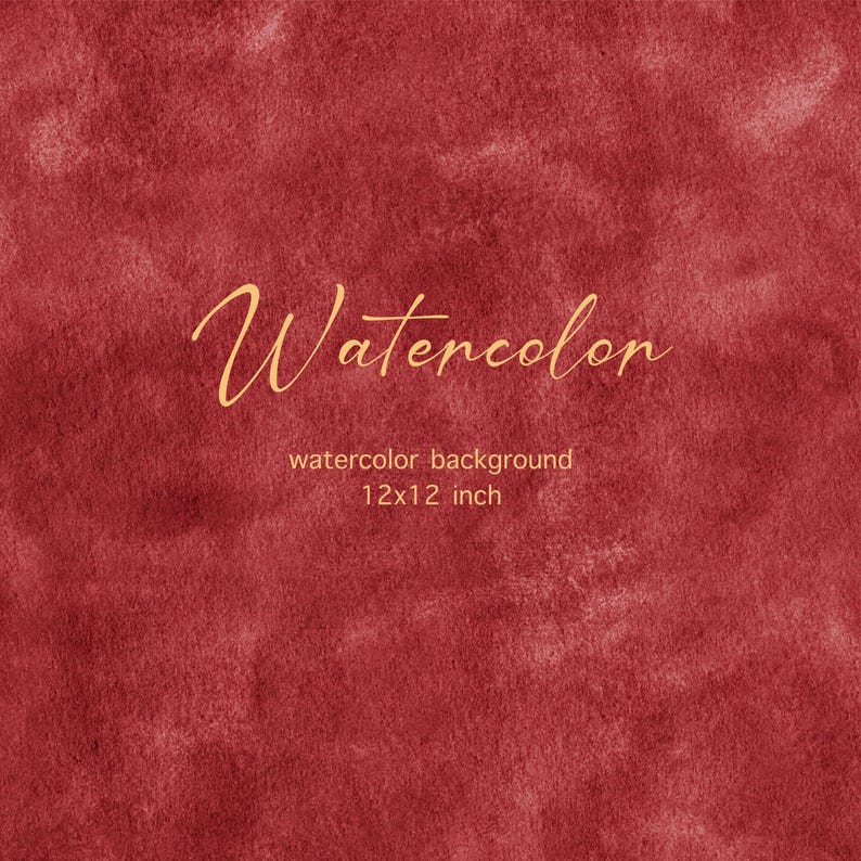 Red Watercolor Texture Background: Digital Paper (12x12 Inch) - Etsy