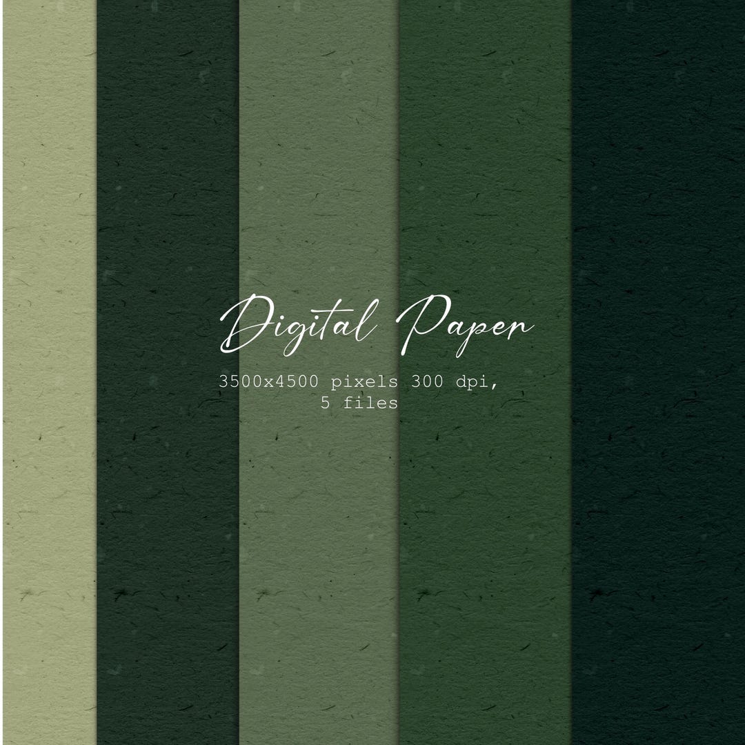 Sage Green Paper Textures: Gradient Scrapbooking Paper (digital ...