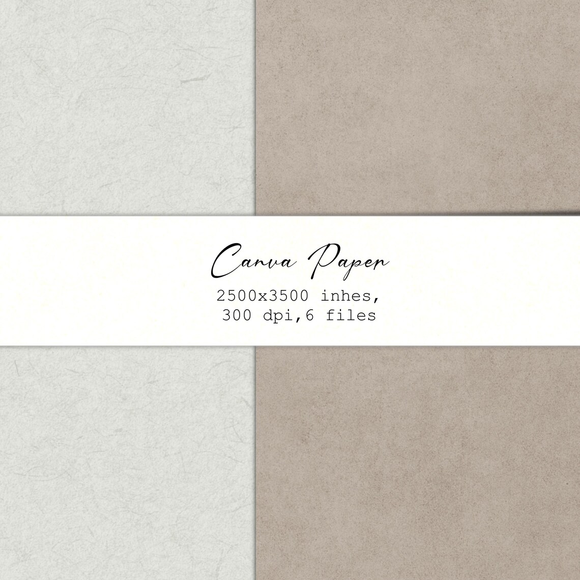 Canva Kraft Paper Textures, Neutral Scrapbook Backgrounds, 6-files JPEG ...