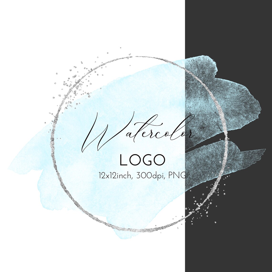Logo Background PNG - Blue Stroke Watercolor Clipart - Watercolor ...
