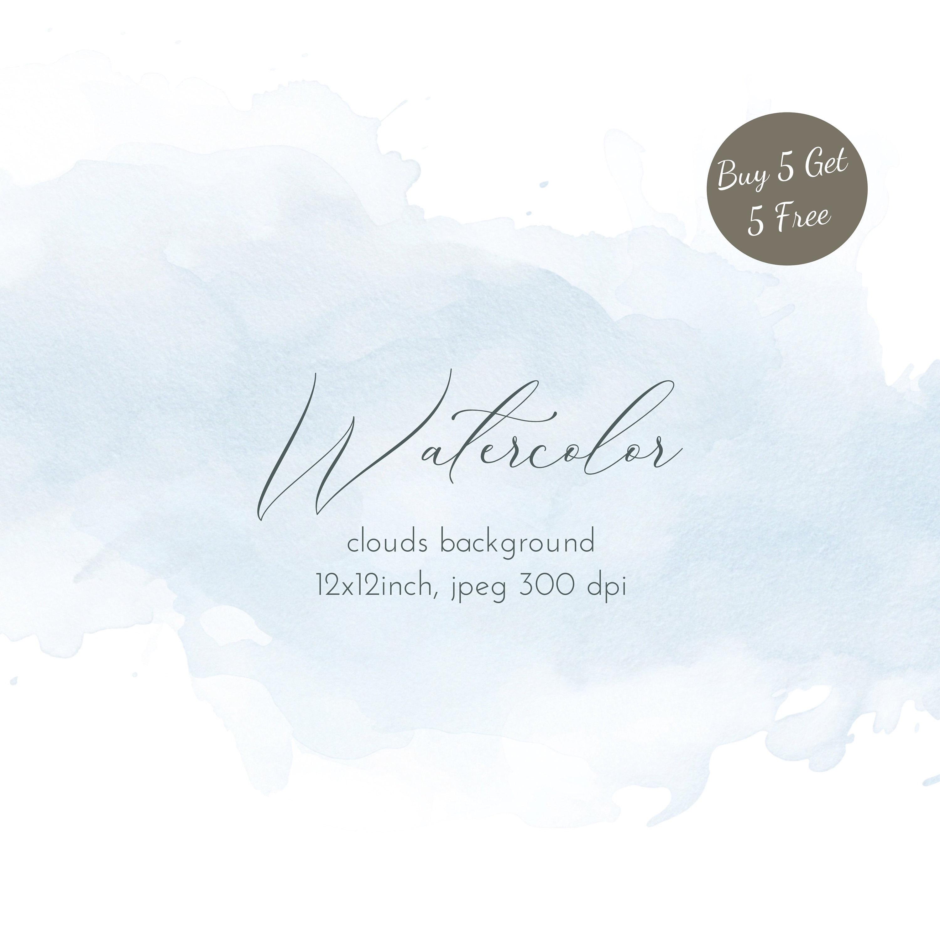 Blue Watercolor Background Clipart Abstract Background Watercolor ...