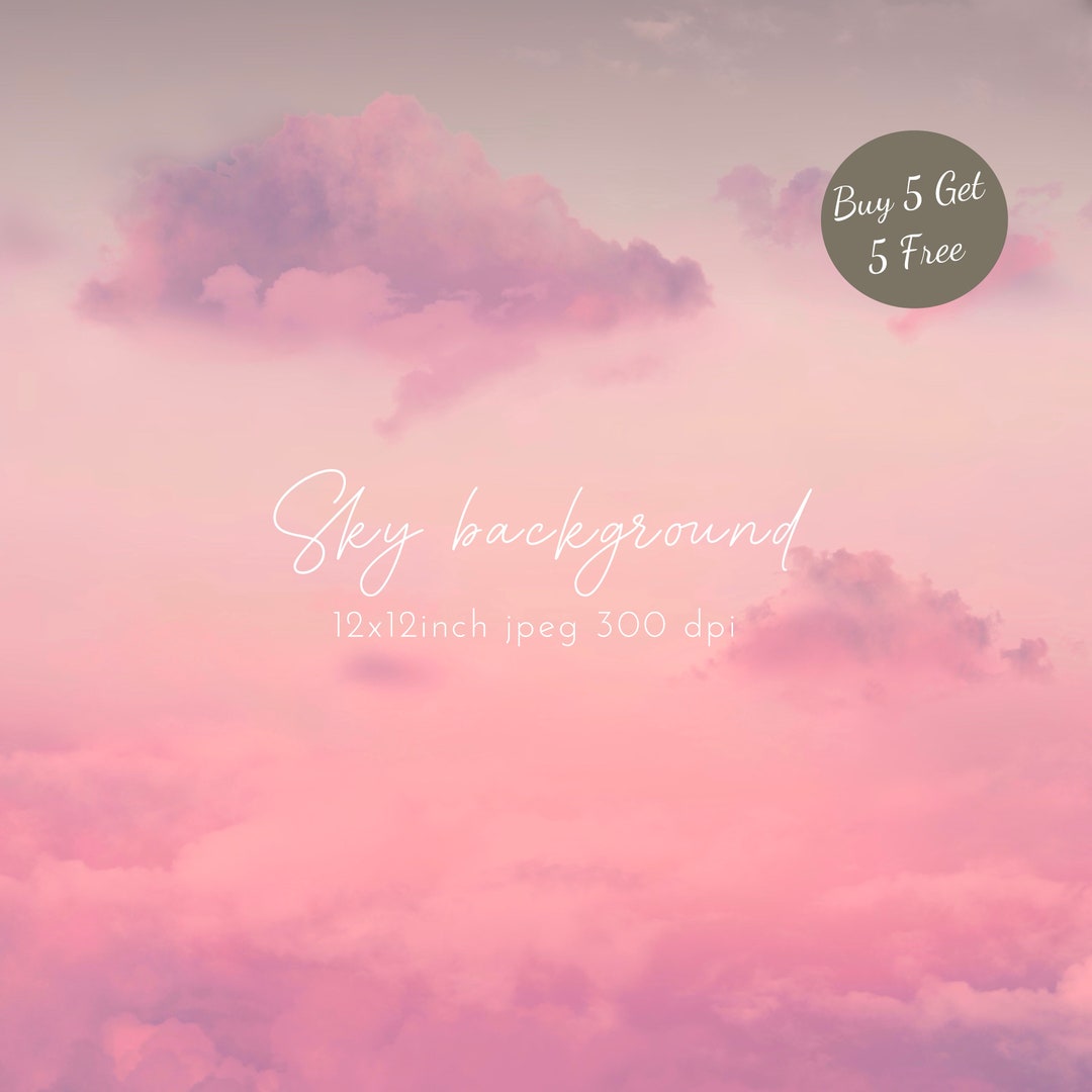 Sunset Sky Overlays, Pink Sky , Blush Sky Overlays, Clouds Sky ...