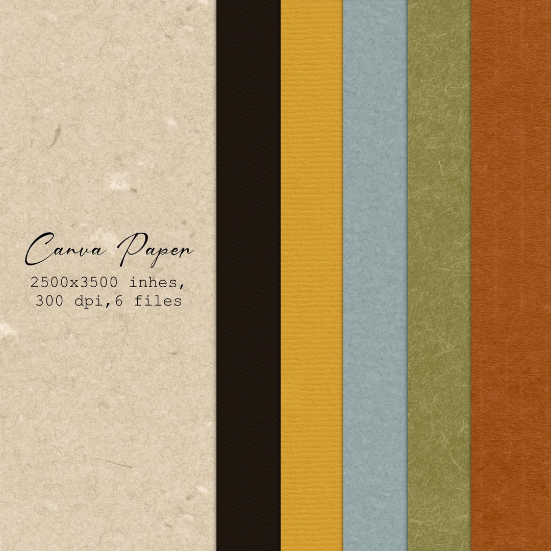 Retro Paper Texture Set: Digital Craft Backgrounds (JPEG 2500x3500px ...