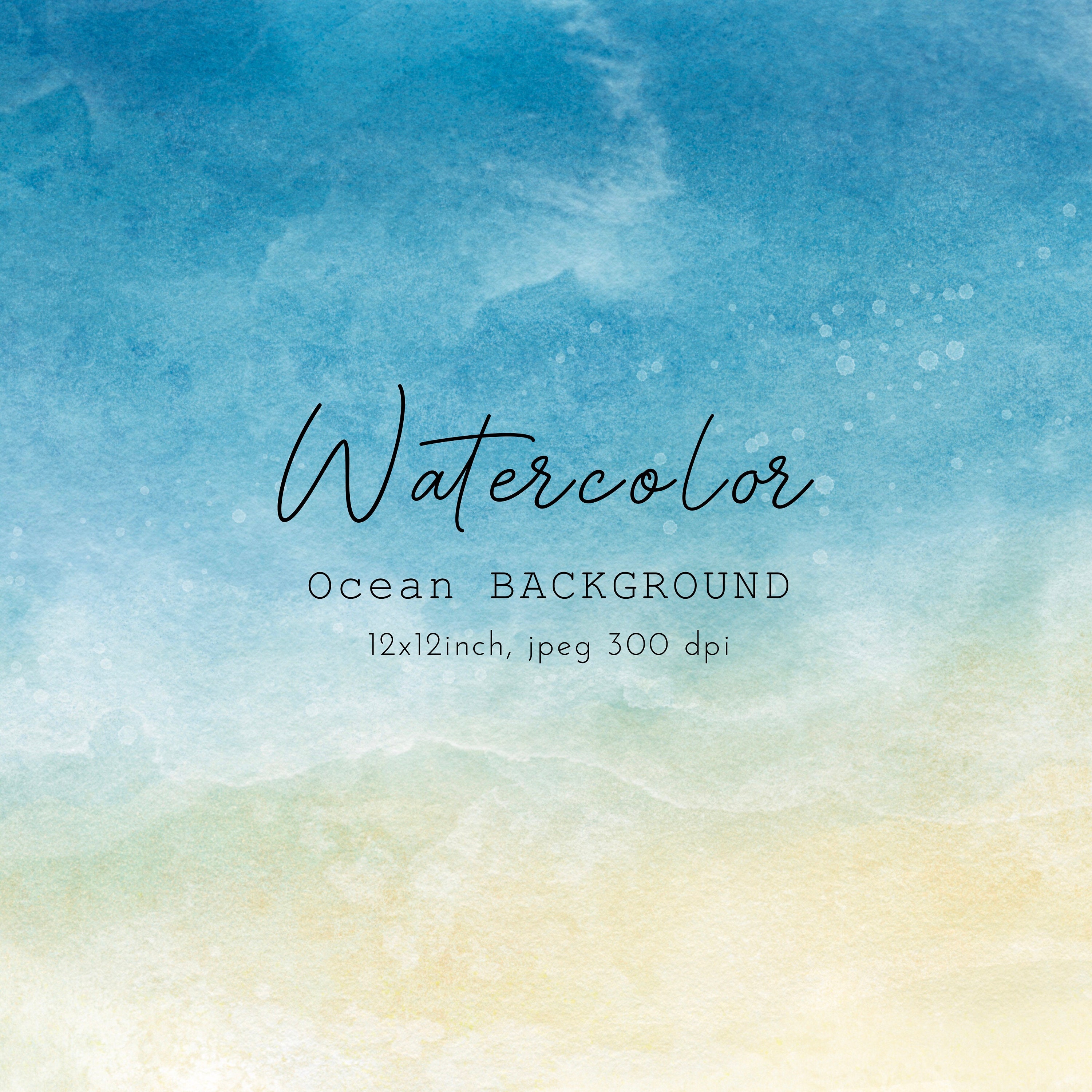 Blue Watercolor Background Clipart Abstract Background Ocean Green ...