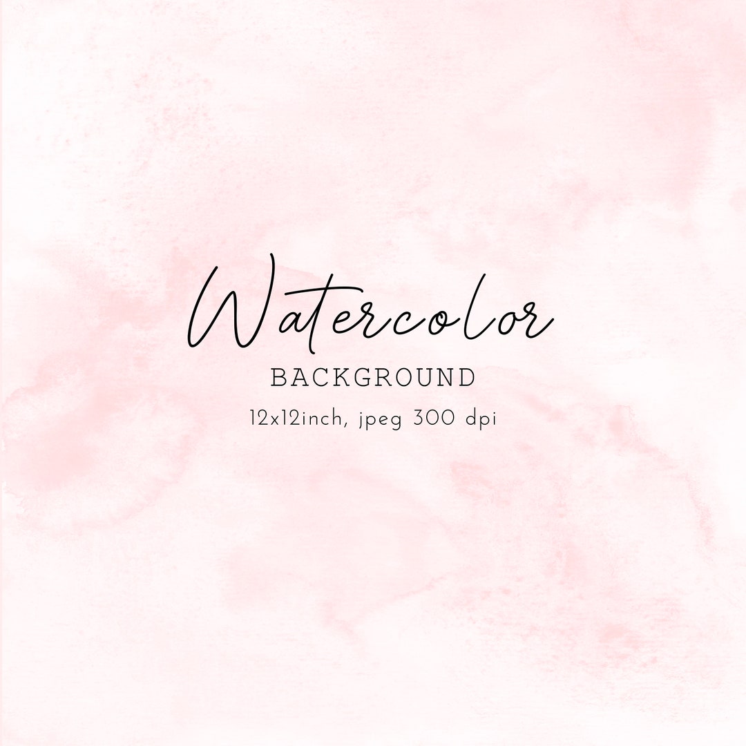 Pink Watercolor Background Digital Paper Digital Watercolor Background ...